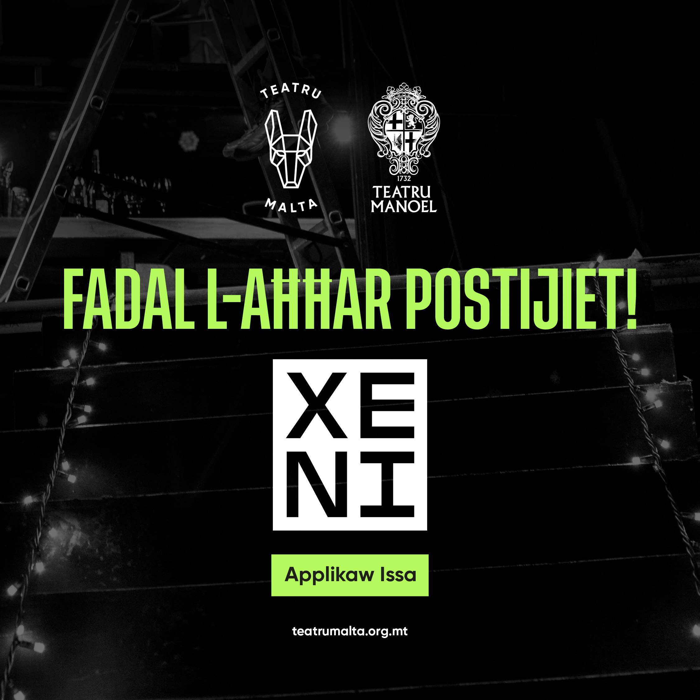 RE-CALL : XENI - MASTERCLASS TAD-DISINN TAT-TEATRU U L-ARTI TAL-PALK ...